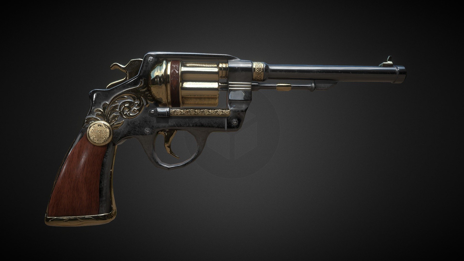 Revolver - 3D model by Nello (@Bodaro) [c5958f3] - Sketchfab