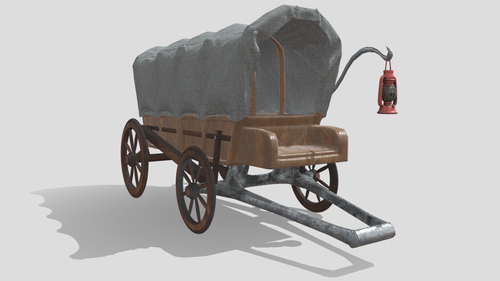 Lost Wagon - 3D model by Garrett W.D. (@gwd_art) [c597462] - Sketchfab