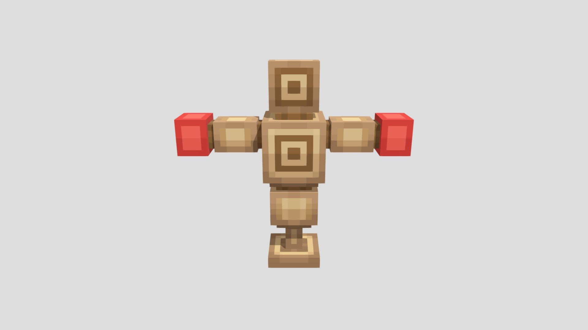Wooden dummy - 3D model by BlockverseStudio [c597dbf] - Sketchfab