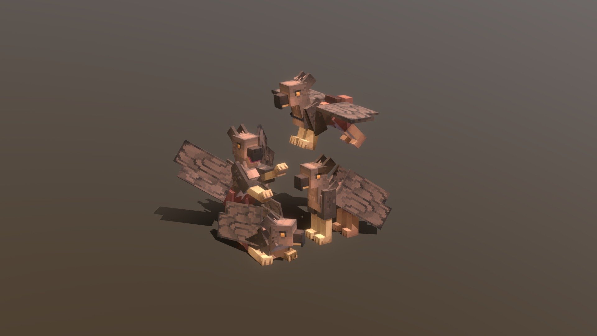 Griffin - poses - 3D model by CharlesTheCreator [c59899c] - Sketchfab