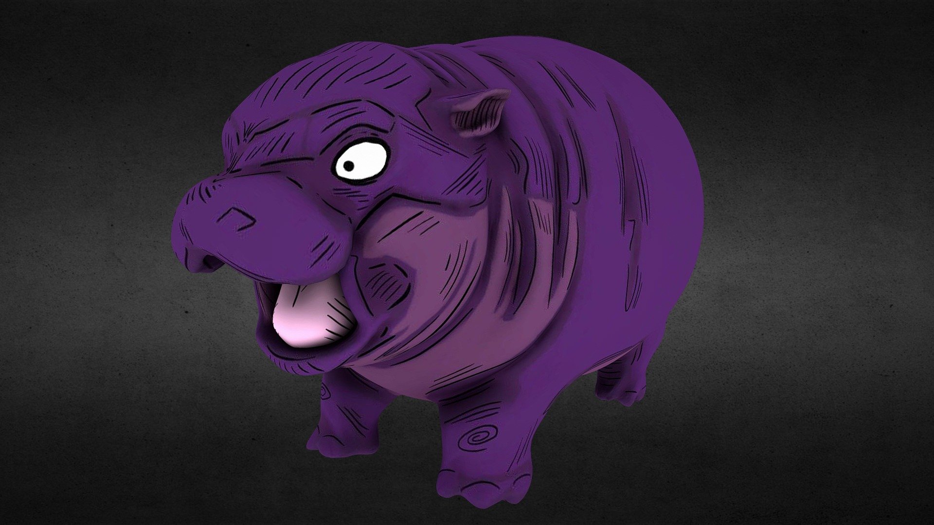 MooDeng with Painted Textures - 3D model by Gecko Ink Studios ...