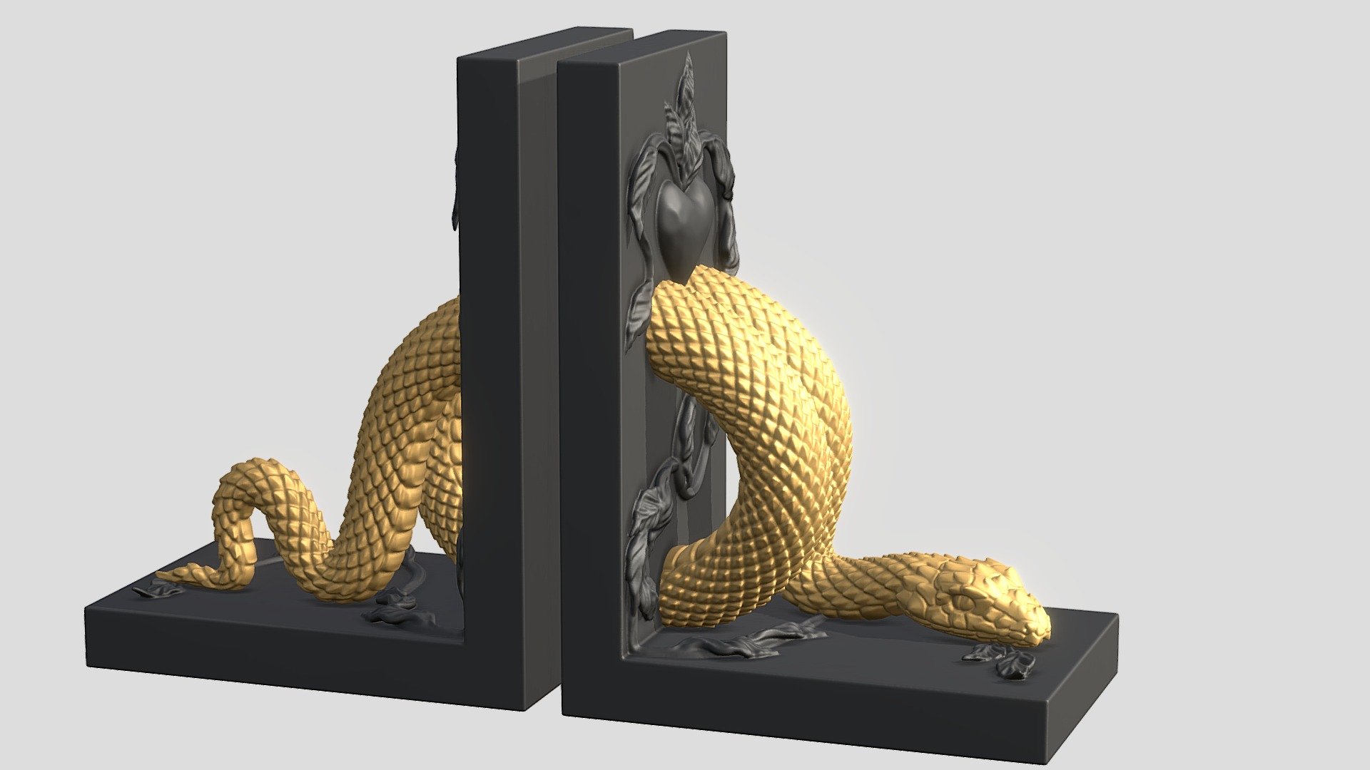 Snake Bookend for printing - Buy Royalty Free 3D model by Saniodesign ...