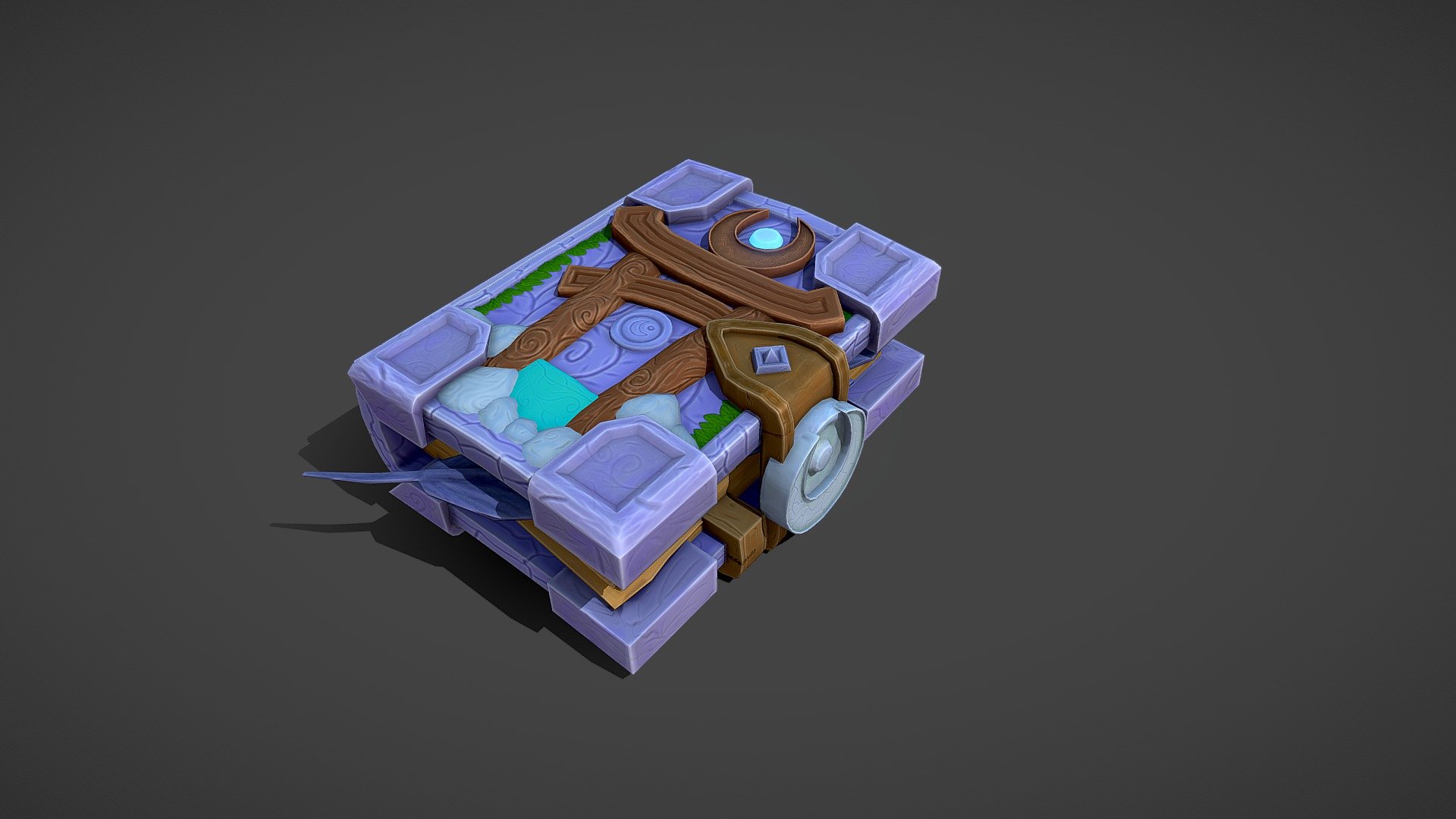 Stylised Elven Book - 3D model by jes.montano [c59ec94] - Sketchfab