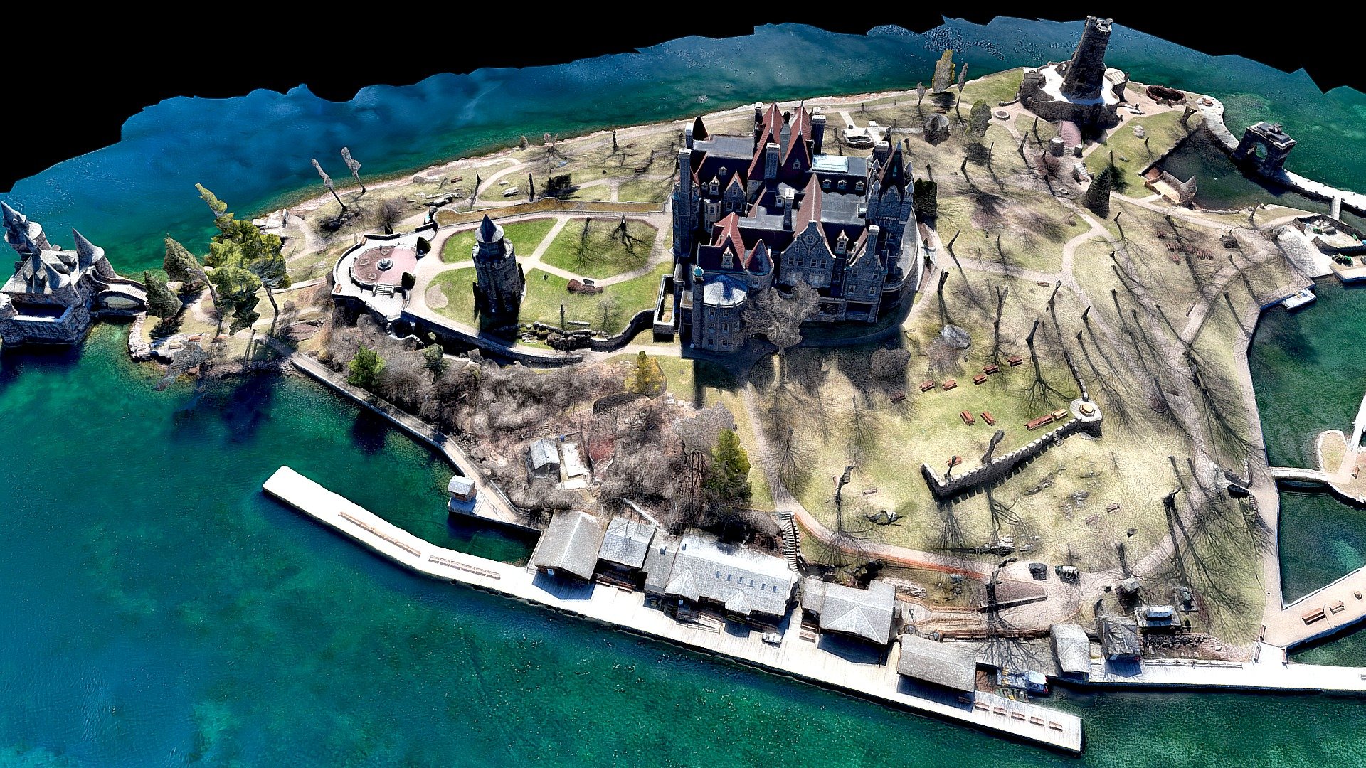 Boldt Castle Alexandria Bay NY - Download Free 3D model by garyle802 ...