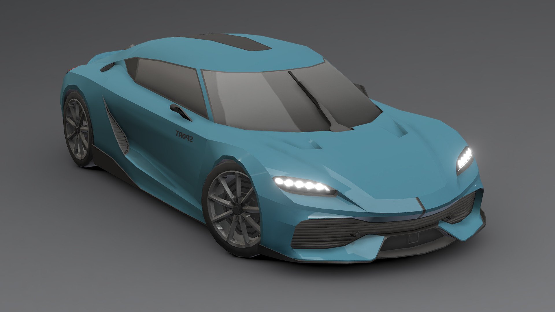 Koenigsegg Gemera Low-poly 3D. - 3D model by Sidra (@Sidramax) [c5a0c41 ...
