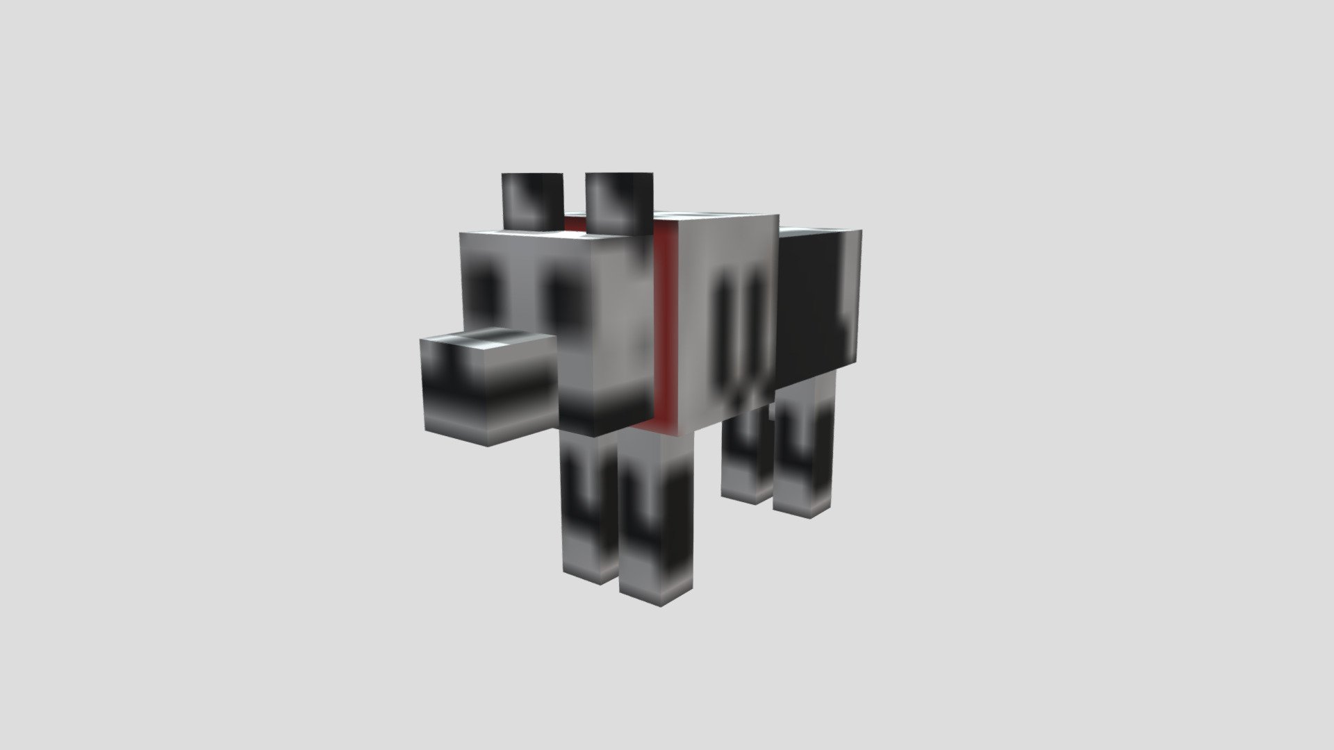 Minecraft Skeleton Wolf - Download Free 3D model by Dr. Heinz ...