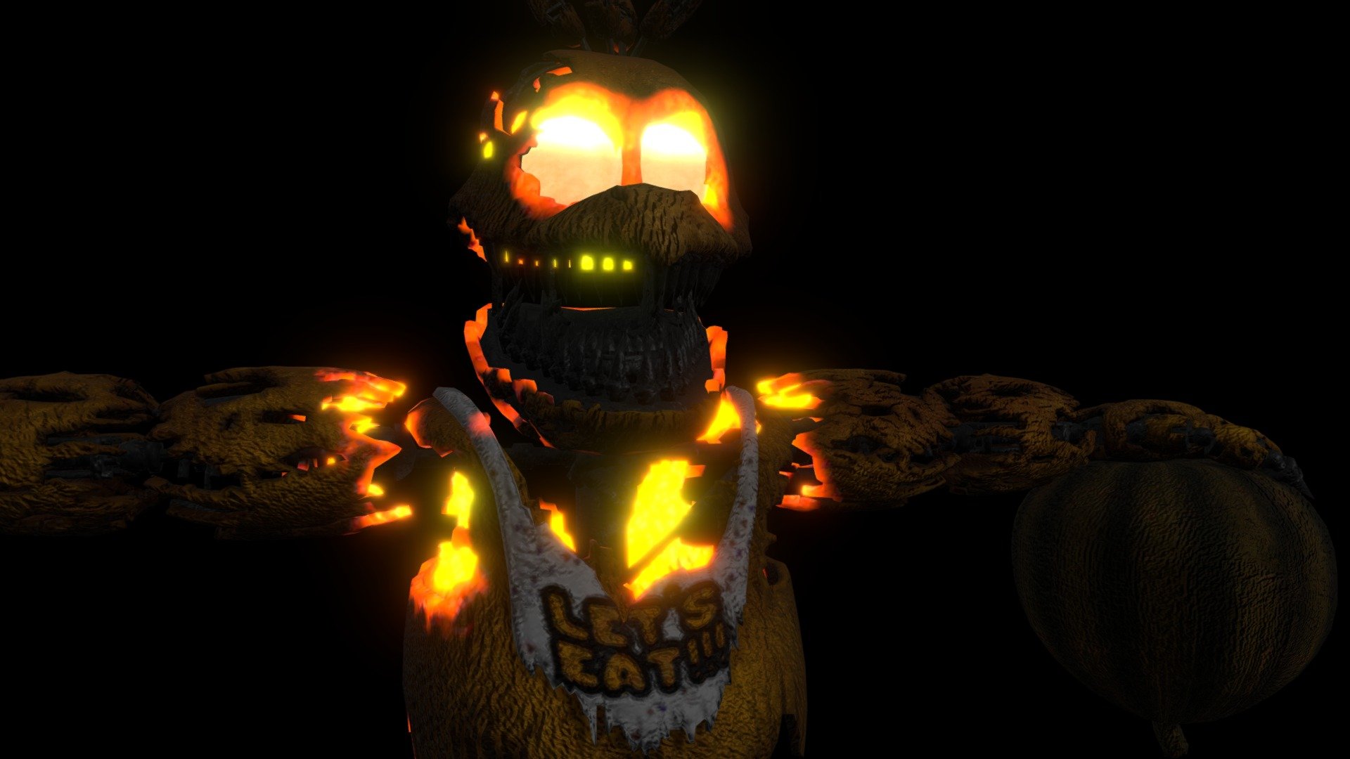 Jack-O Chica - Download Free 3D model by Faertoon [c5a1bb6] - Sketchfab