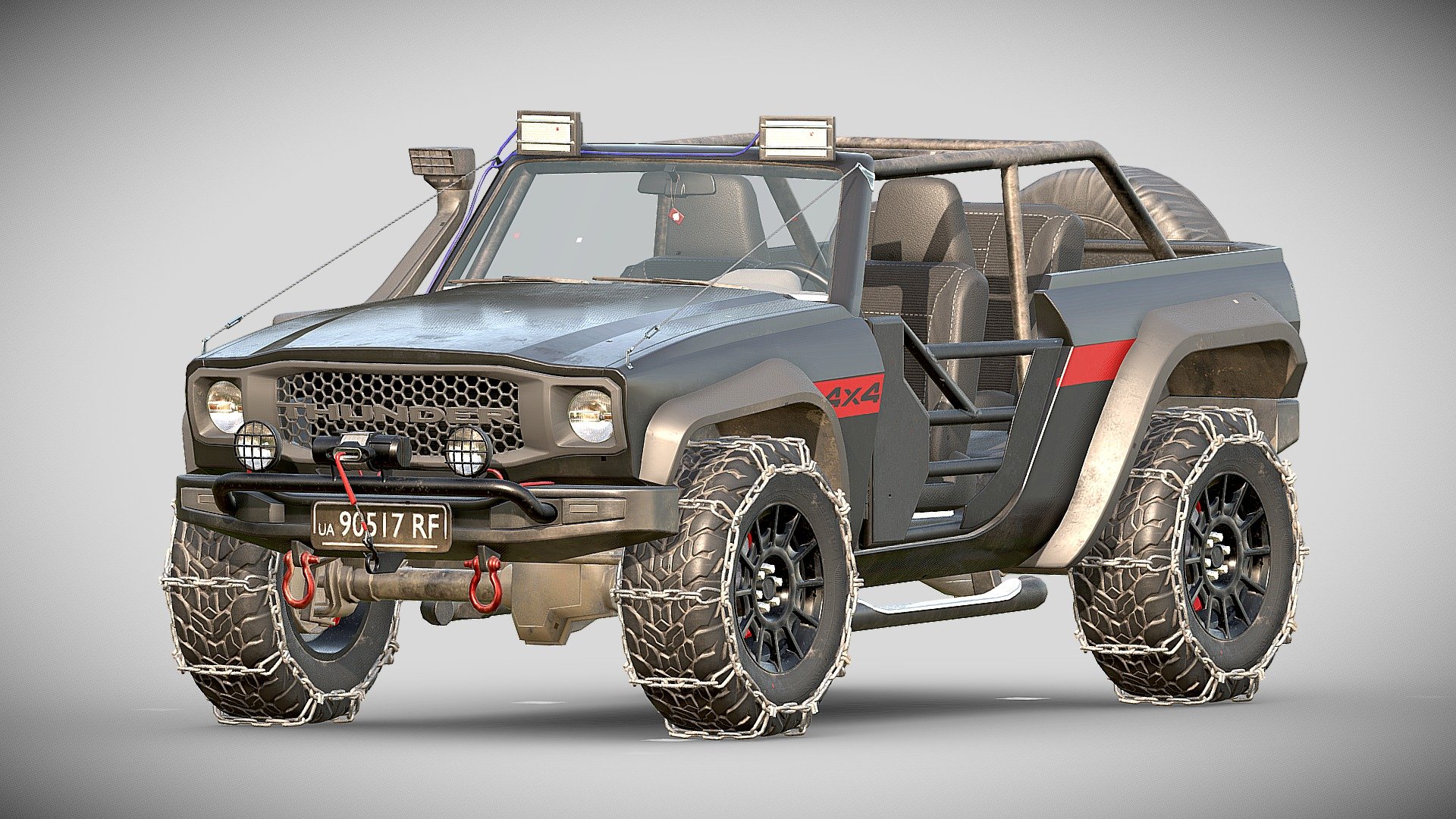 Generic SUV 4x4 Black - Buy Royalty Free 3D model by rfarencibia ...