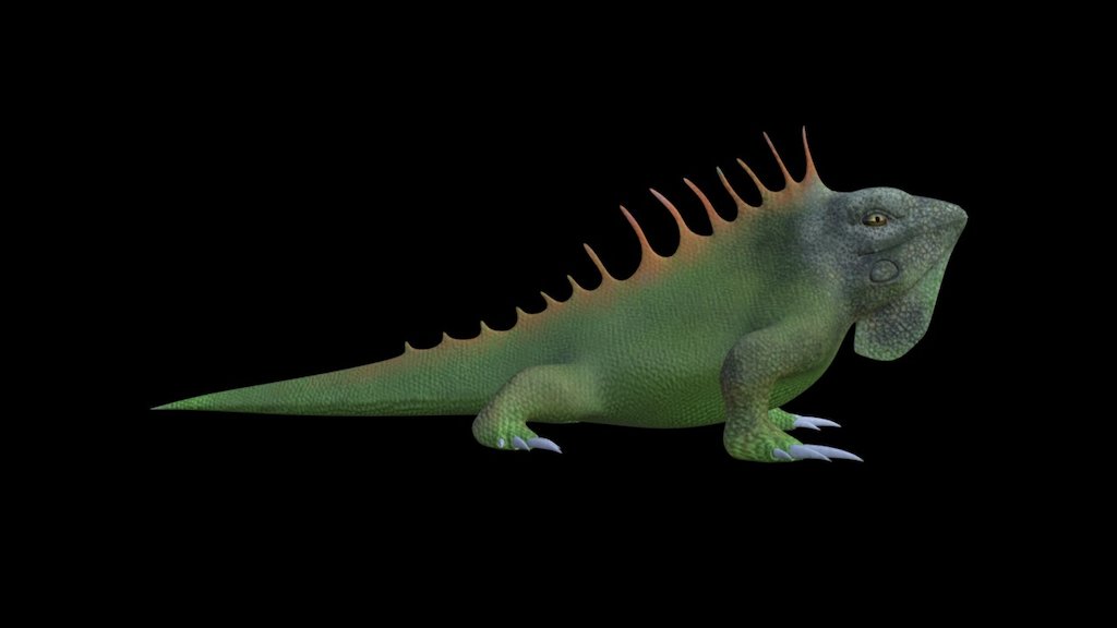 Iguana - 3D model by wictornilsson [c5a4434] - Sketchfab