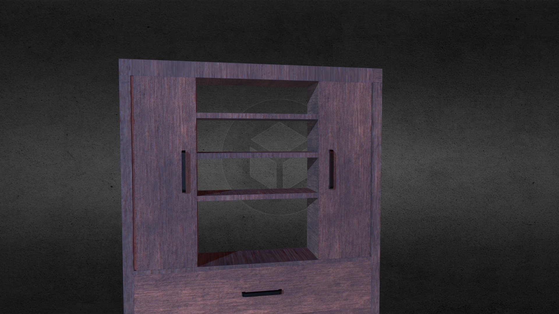 Bookcase - 3D model by Rooks (@deocampomarc) [c5a5f6a] - Sketchfab