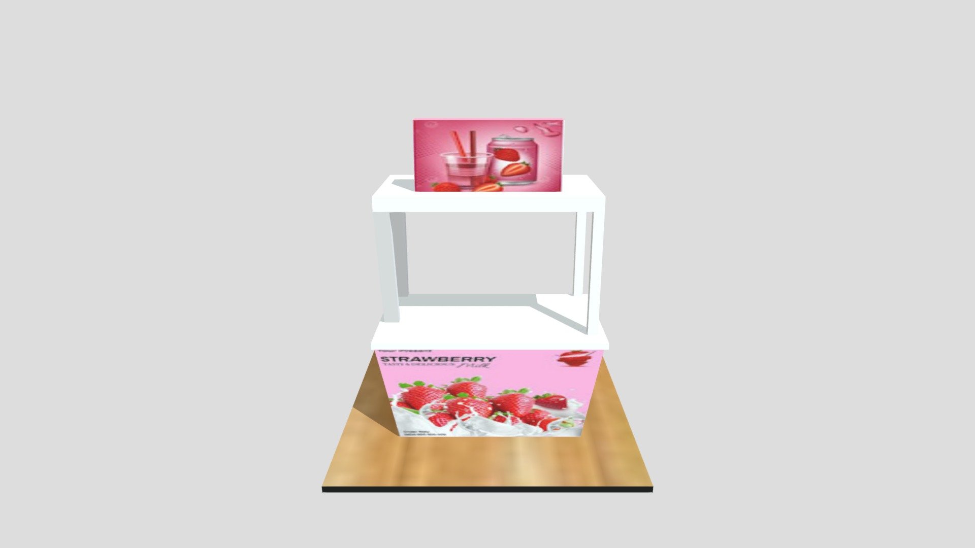 Rico Booth Strawberry - 3D model by rikofirmansah2108 [c5aa37c] - Sketchfab