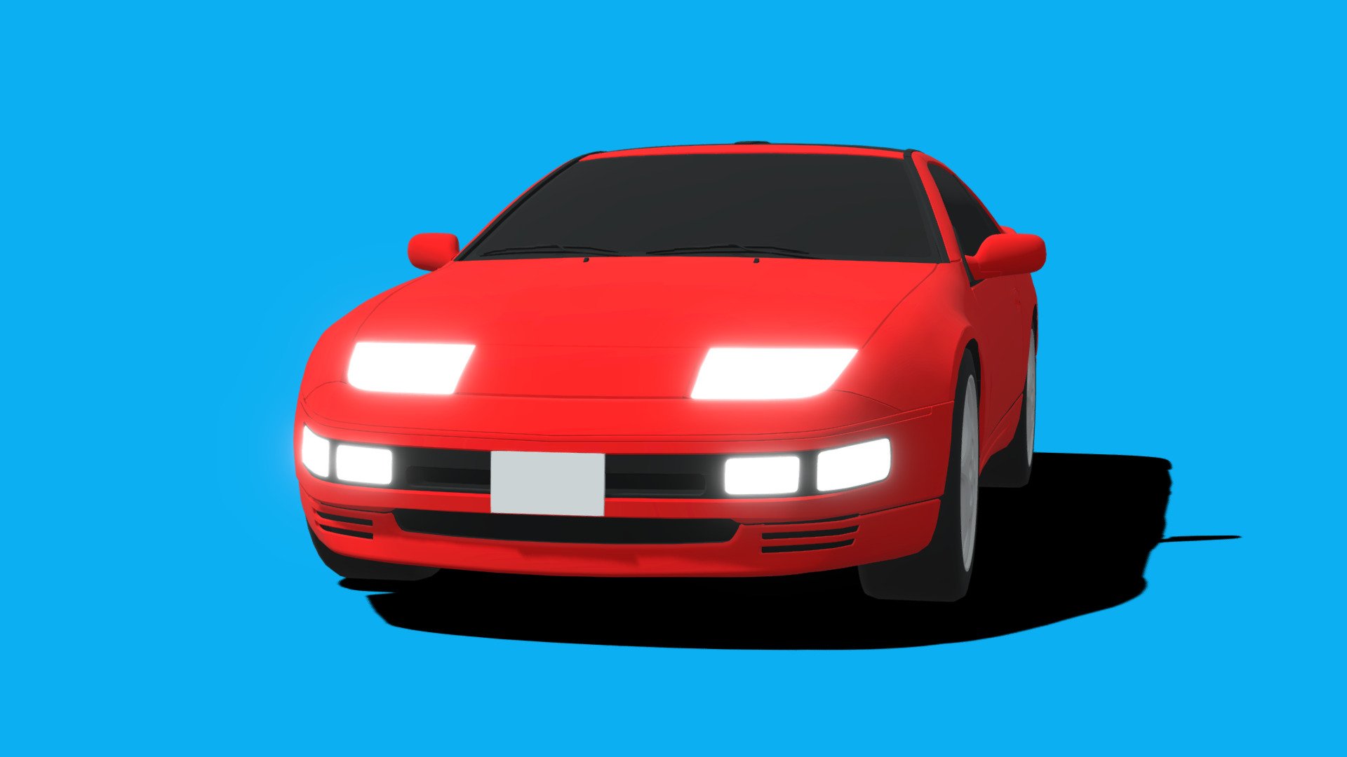 TOON Retro : Nissan 300ZX - 3D model by LePoint_BAT (@LePointBAT ...