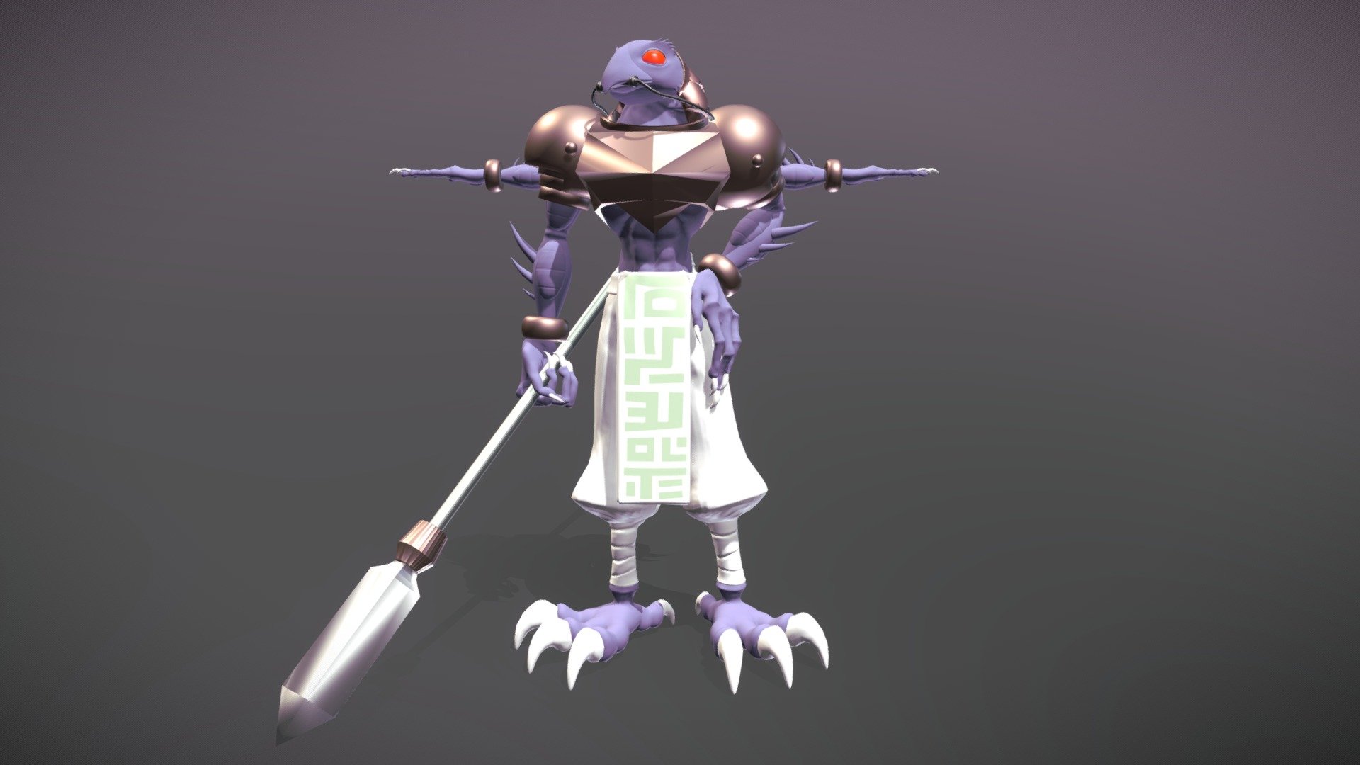 Ancient Chozo soldier - 3D model by Mici (@mici_) [c5aaf9e] - Sketchfab