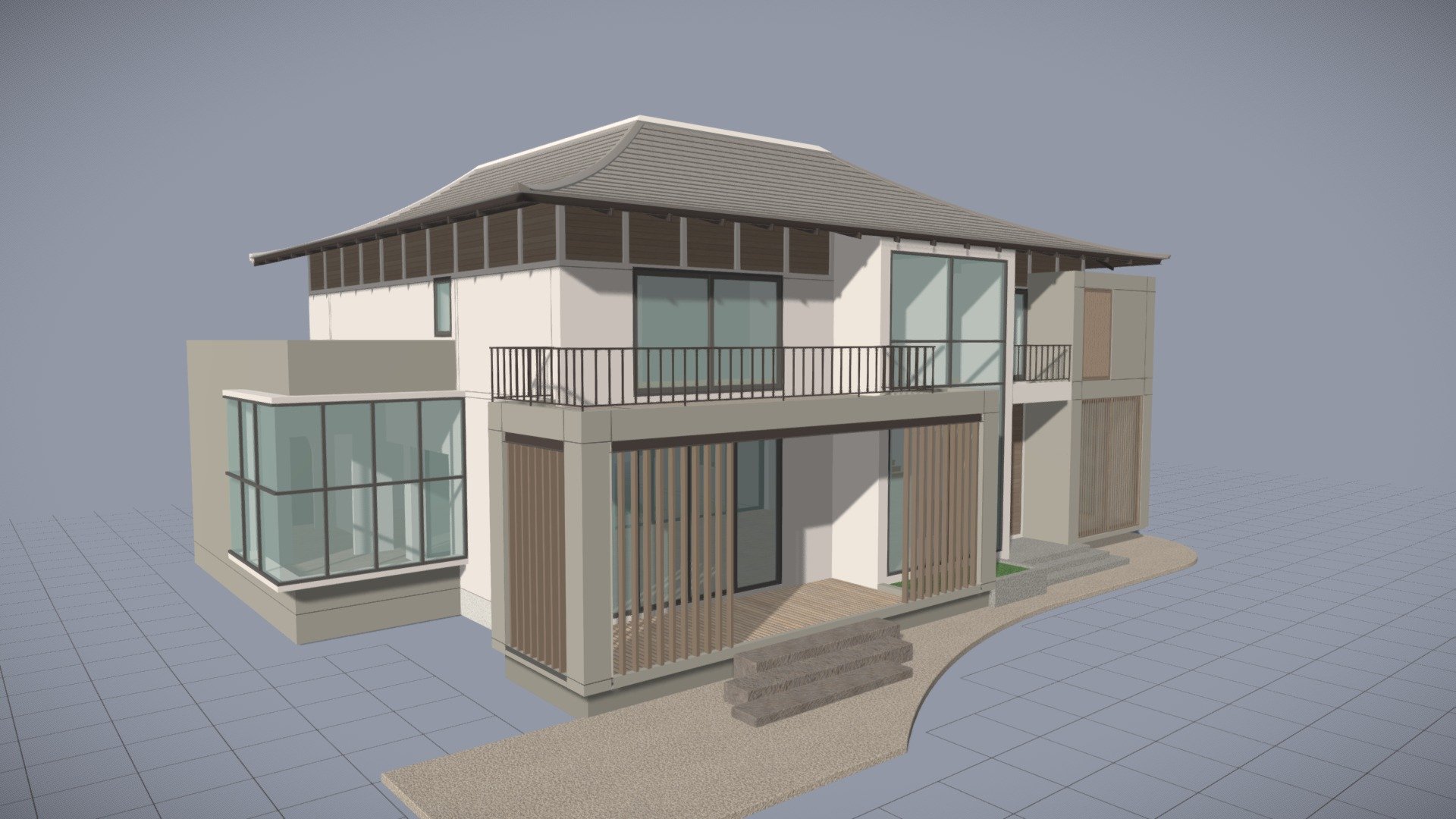House in Lop Buri - Rev.05 - 3D model by LRS_AEC [c5ab170] - Sketchfab