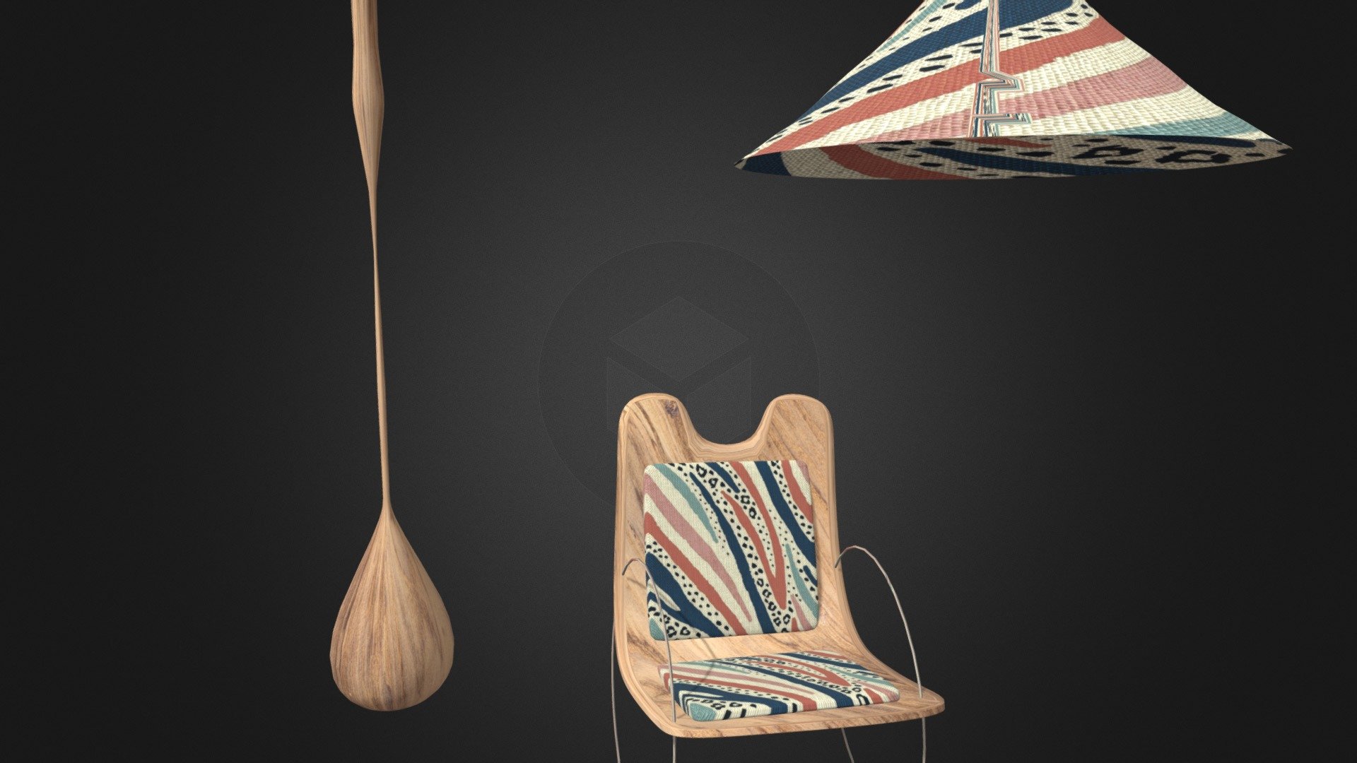 Reeding_chair_room pack - Download Free 3D model by Isaak_ME [c5aba6b ...