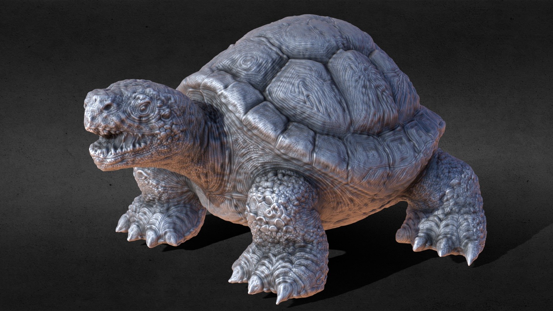 Fantasy turtle sculpt, printable - Buy Royalty Free 3D model by endike ...
