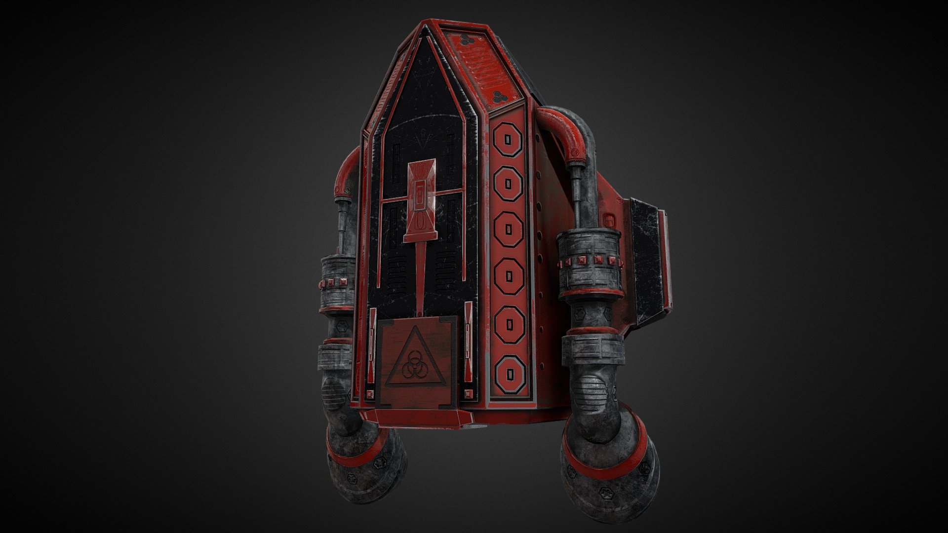 Sci-fi Spaceship (Jetpack Design) - Download Free 3D model by ...