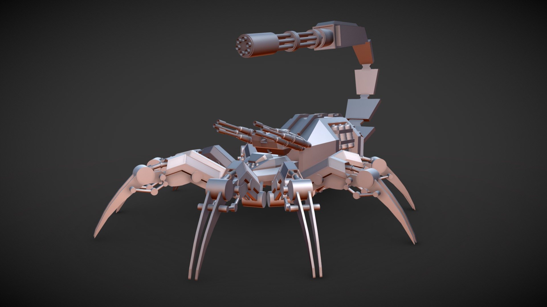 Mech Spider - 3D model by Abhijit Dabhi (@AbhijitDabhi) [c5b395c ...