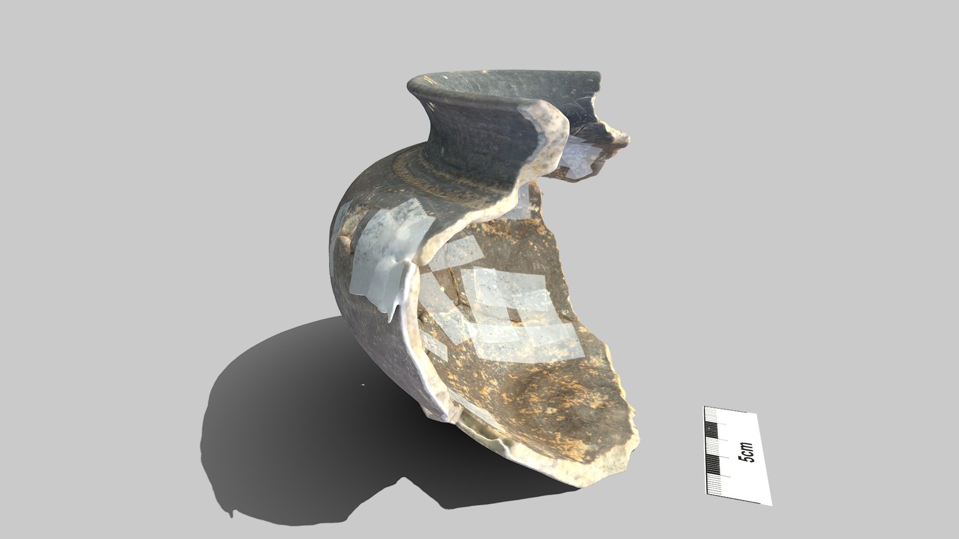 Roman pot - partial reconstruction - 3D model by National Trust ...