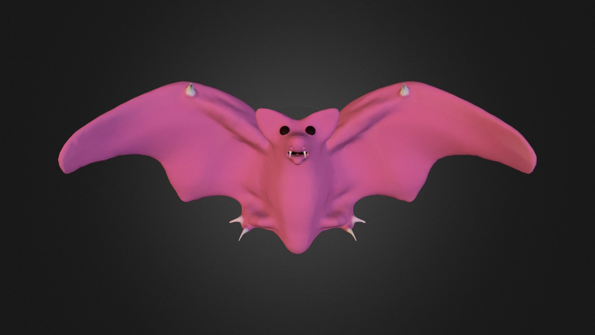 Pink Bat - 3D model by leopoly [c5b4629] - Sketchfab