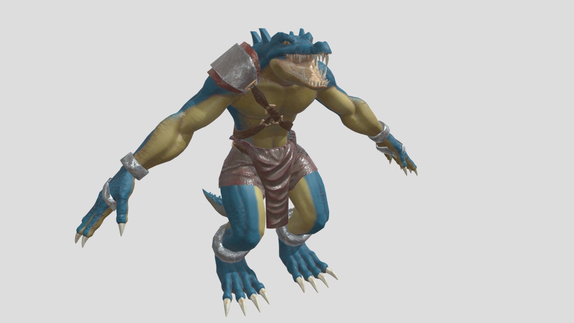 Croc - 3D model by RoX Sairon (@Robin.Elias.Salas.Garcia) [c5b590c ...
