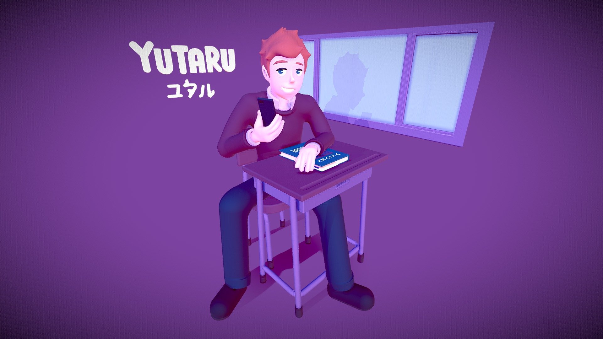 Yutaru (OC from Eyes of Play) - 3D model by medidog [c5b823c] - Sketchfab