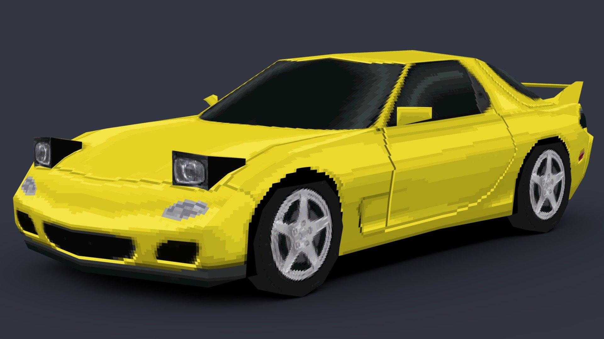 Mazda RX-7 - PS1 Car - 3D model by MoiDev [c5b83f9] - Sketchfab
