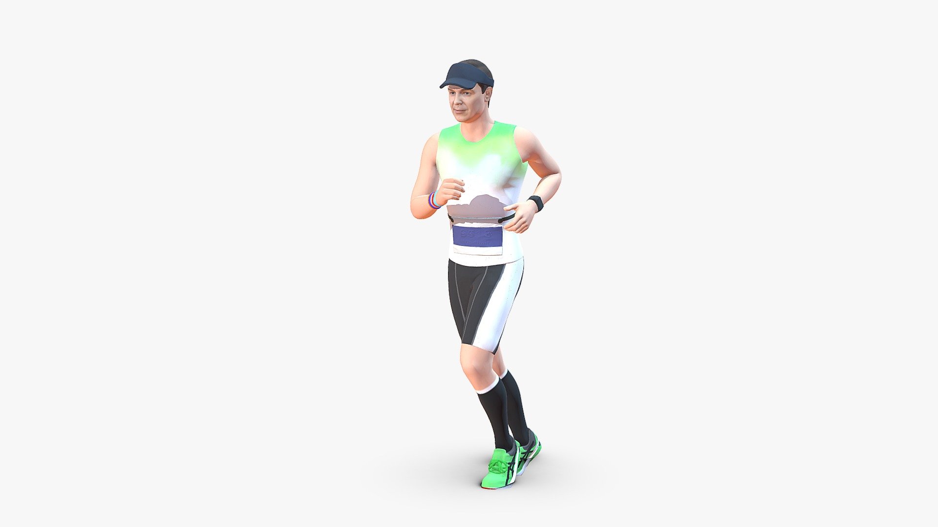 Running man in tracksuit 0424 - Buy Royalty Free 3D model by 3DFarm ...