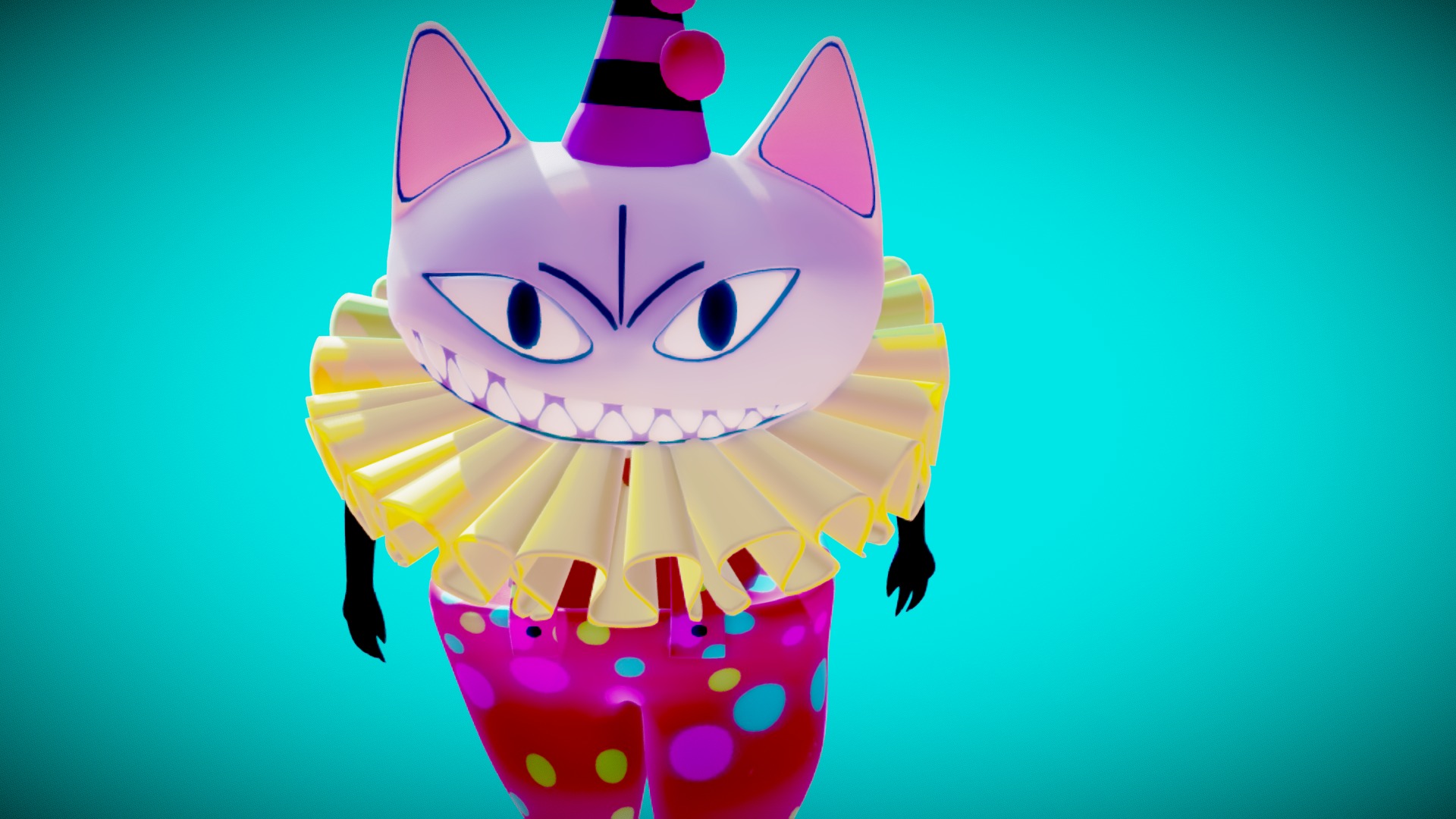 Clown-cat2 - 3D model by manuartclash [c5bcb26] - Sketchfab