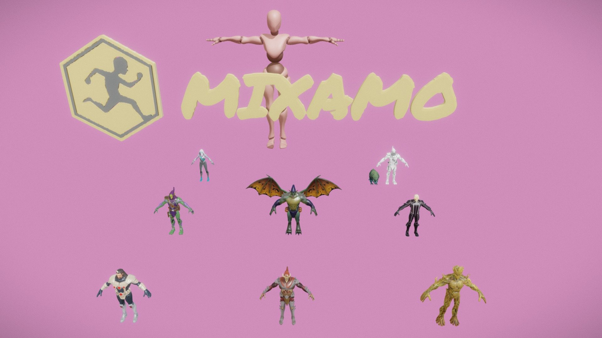 Marvel Heros Pack 9 - Buy Royalty Free 3D model by Hero Craft ...