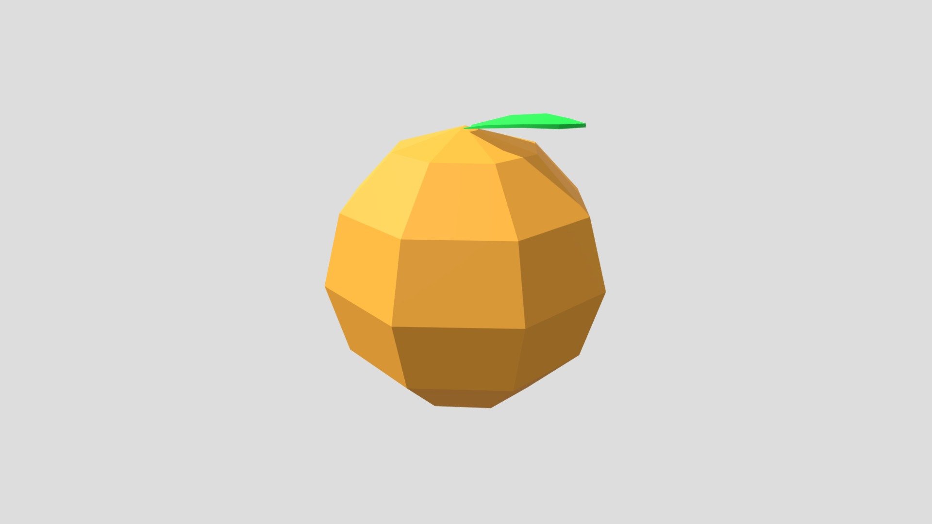 Orange Low Poly - 3D model by gstv [c5c0bf2] - Sketchfab