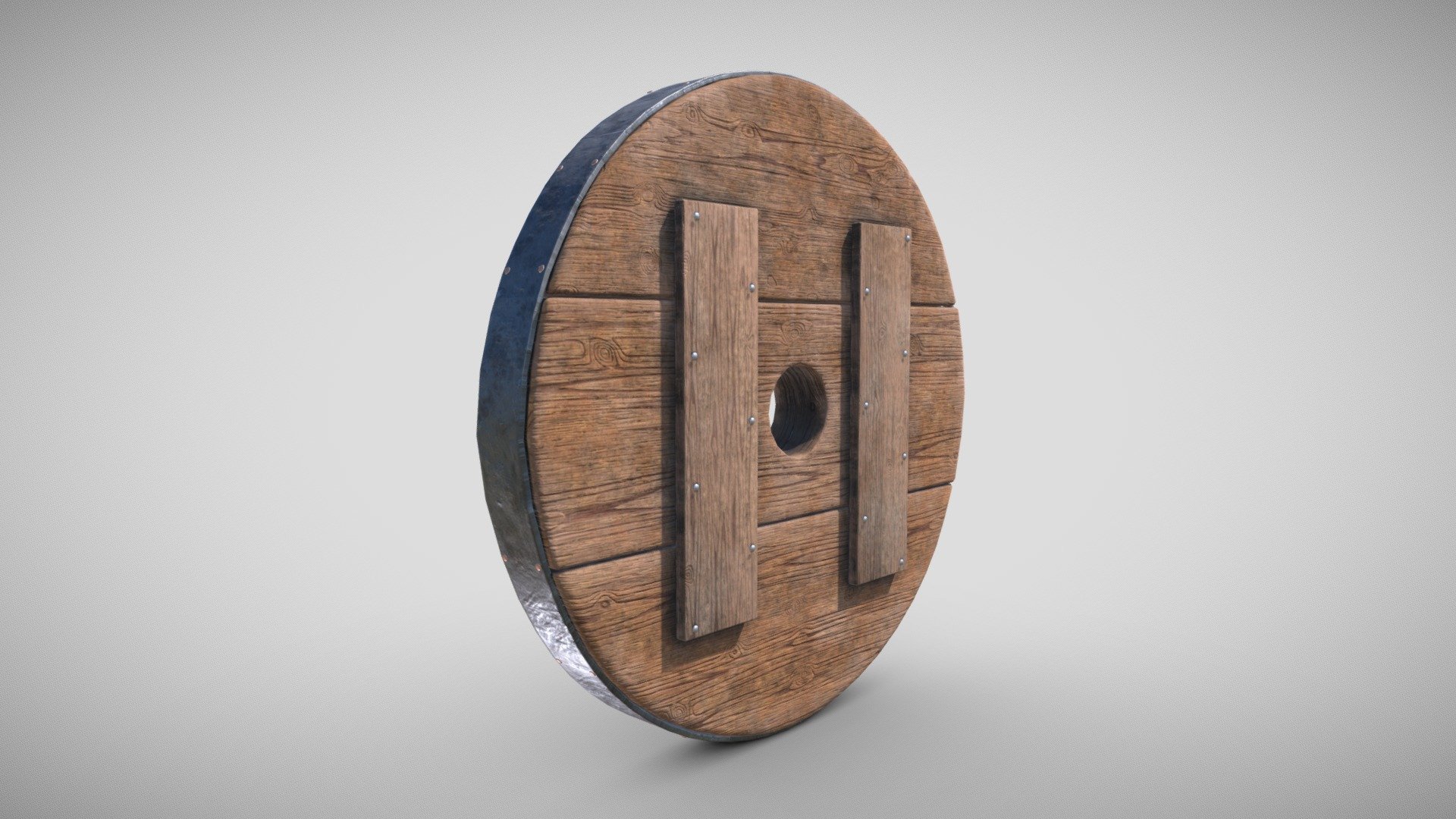 Antique solid wooden wheel - Download Free 3D model by Gabriel Quintana ...