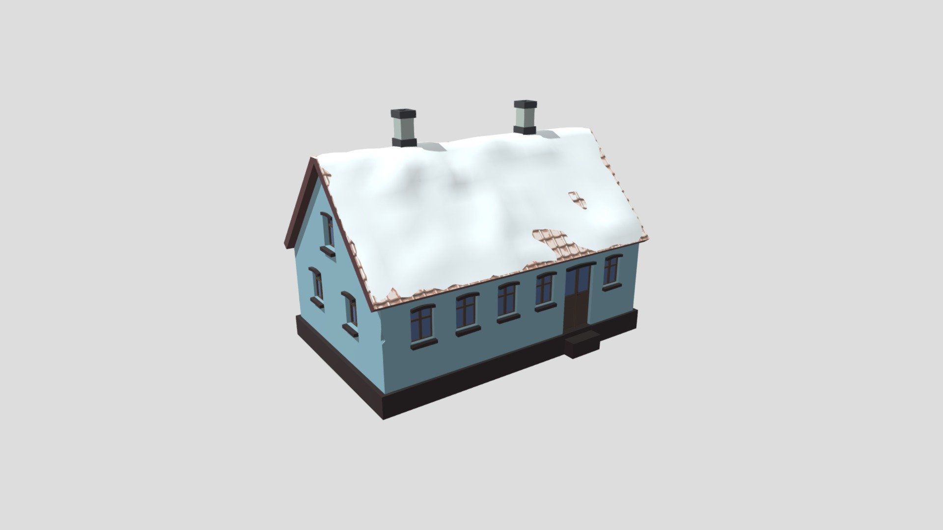 Generic House Regular 01 - 3D model by StormOfWormhole [c5c6b1c ...