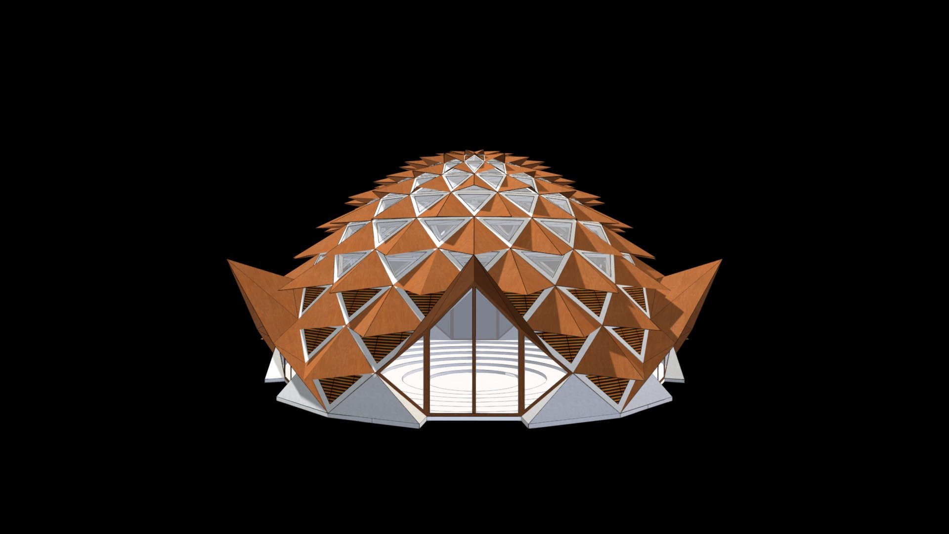 Pine Cone Meditation and Yoga Center - Download Free 3D model by Arpan ...