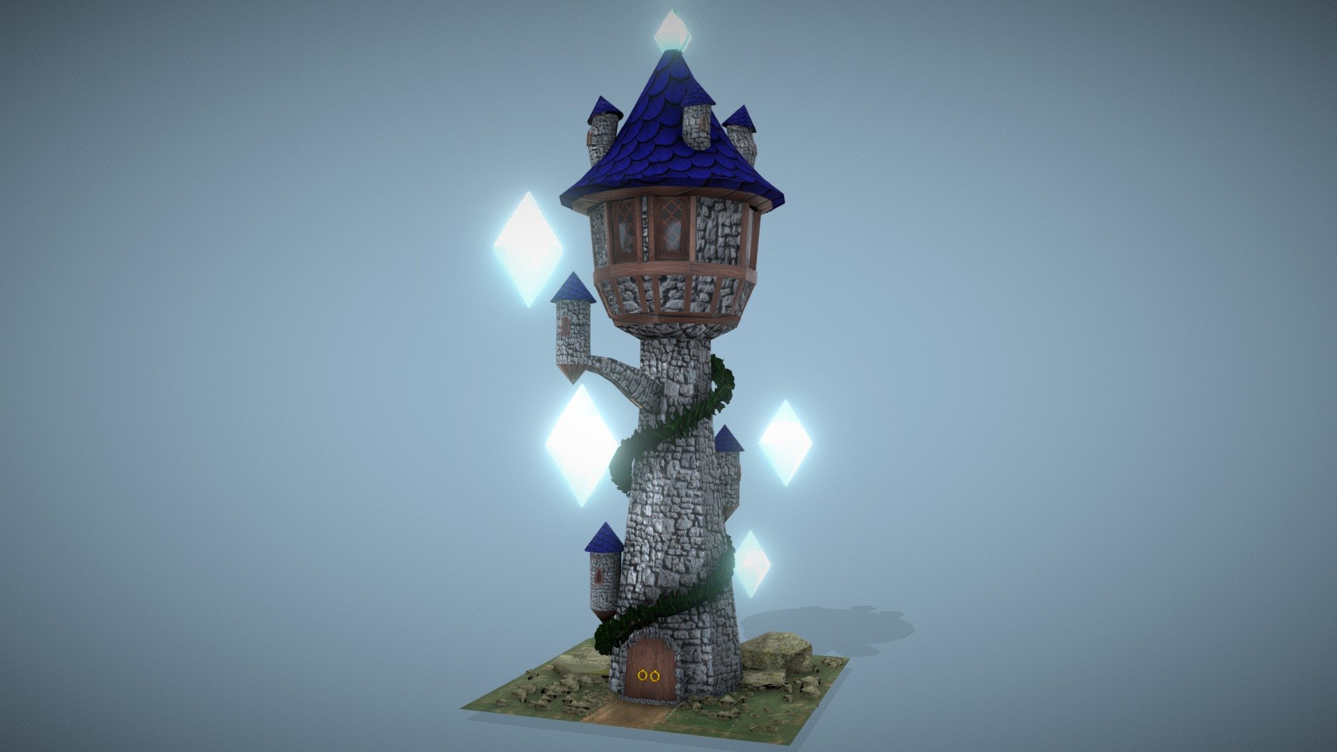 Free Stone Mage Tower - Download Free 3D model by MarkoJantti [c5cb72c ...