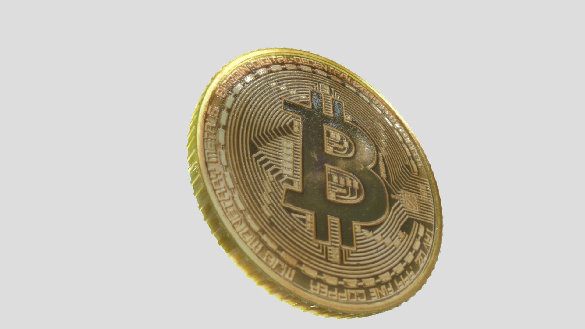bitcoin - 3D model by legartija [c5ccb9e] - Sketchfab