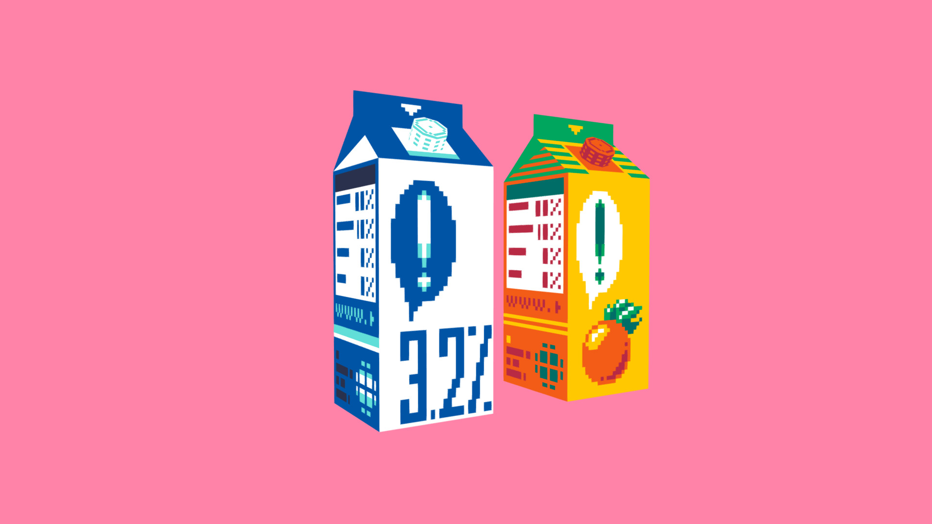 Orange Juice Box + Milk Carton - 3D model by Mykola Dosenko / myk31 ...