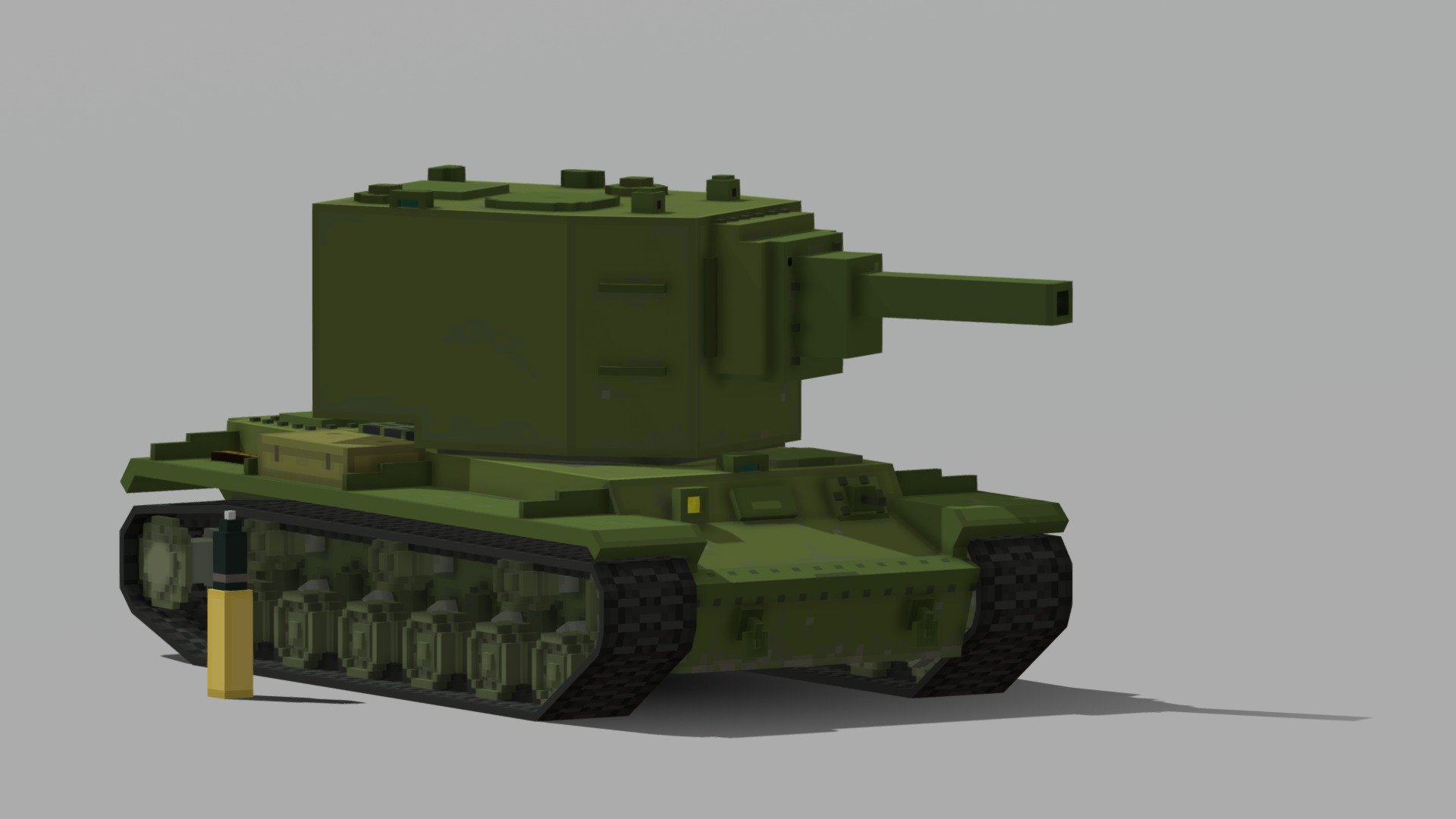 Minecraft - KV 2 - 3D model by Mr.Chilly [c5cf592] - Sketchfab