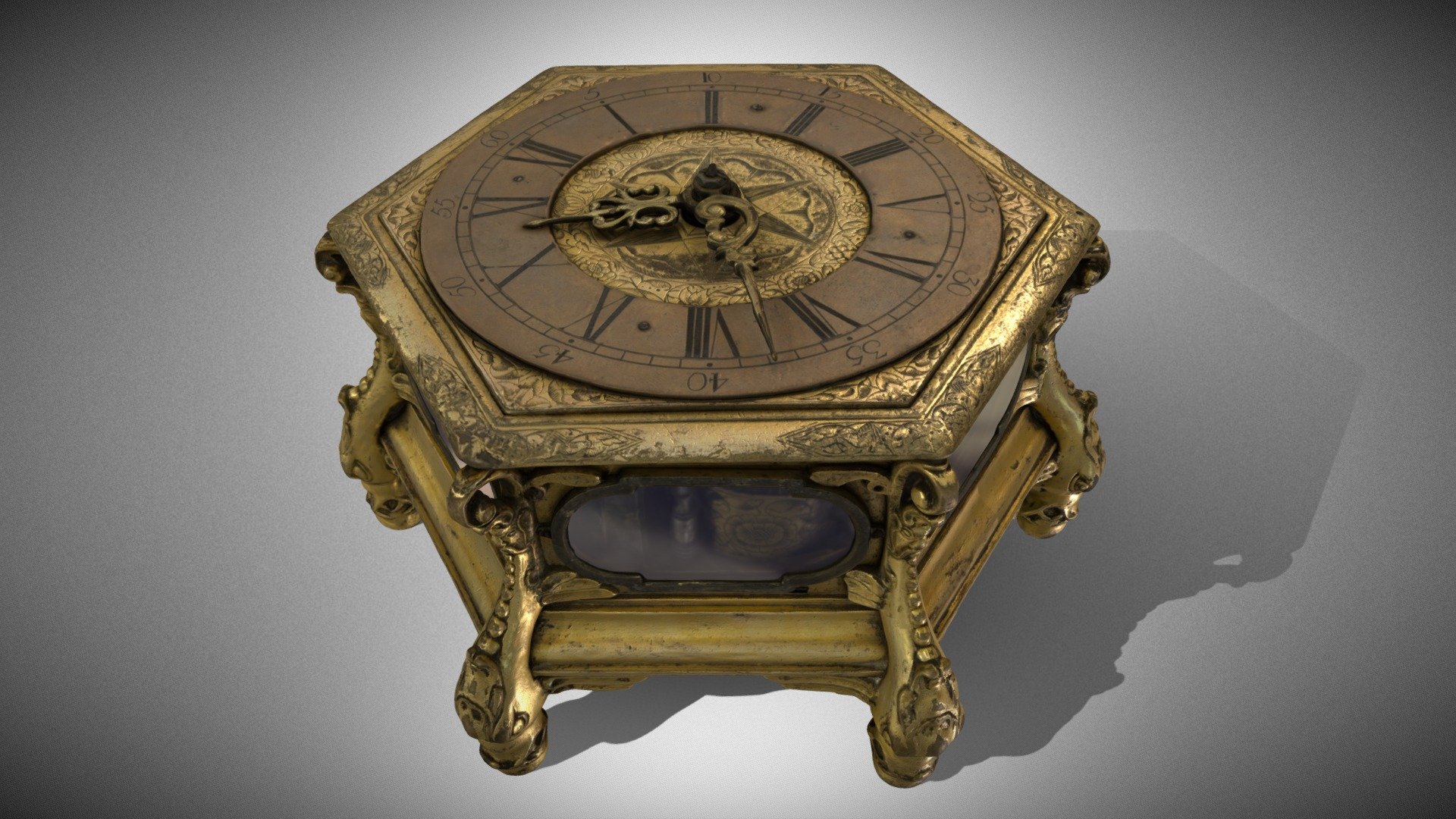 Tabletop clock (1670) - Download Free 3D model by Virtual Museums of ...