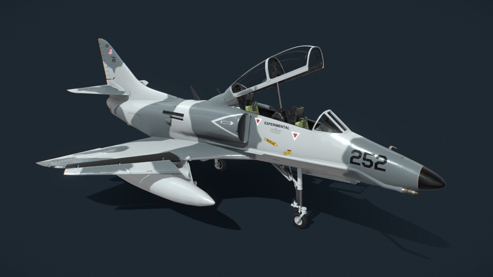 Douglas A-4 Skyhawk - Fighter Aircraft. - 3D model by Thescantruck ...