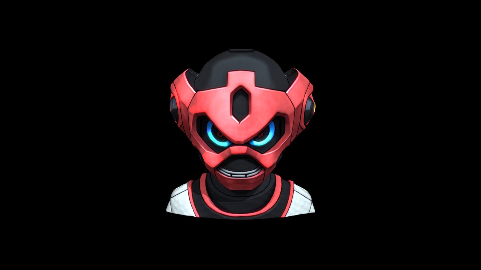 Helmet Mask Robot Cartoon 1675 - Download Free 3D model by klrxyz ...