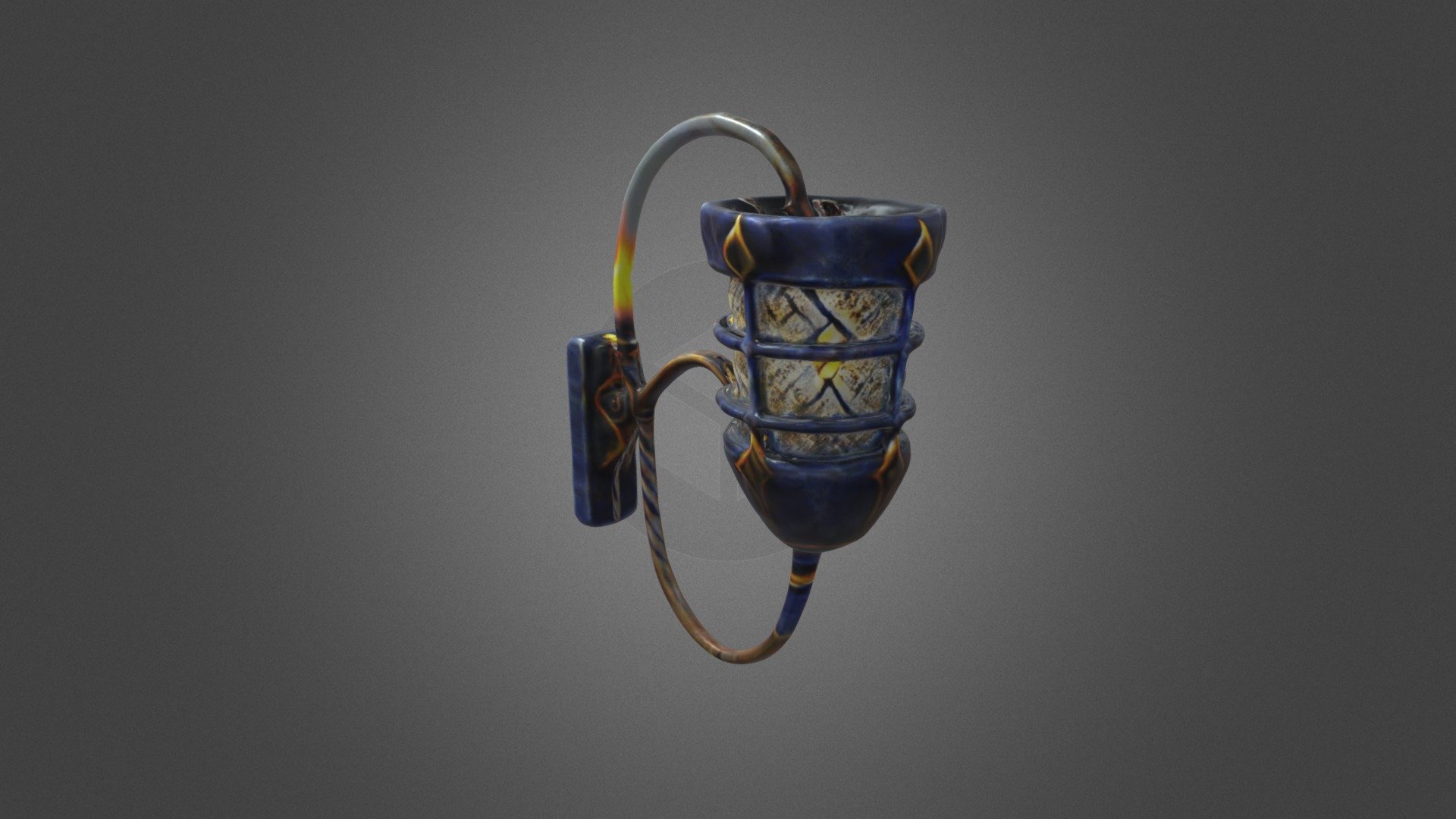 Wall torch - Download Free 3D model by cemdemir9199 [c5df294] - Sketchfab