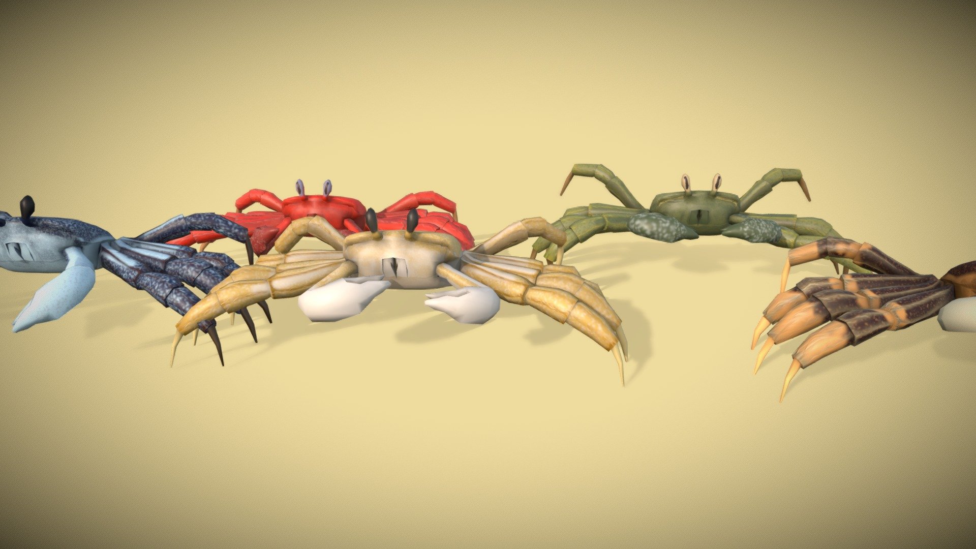 Crabs - Buy Royalty Free 3D model by Luna (@Luna_04) [c5e1014 ...