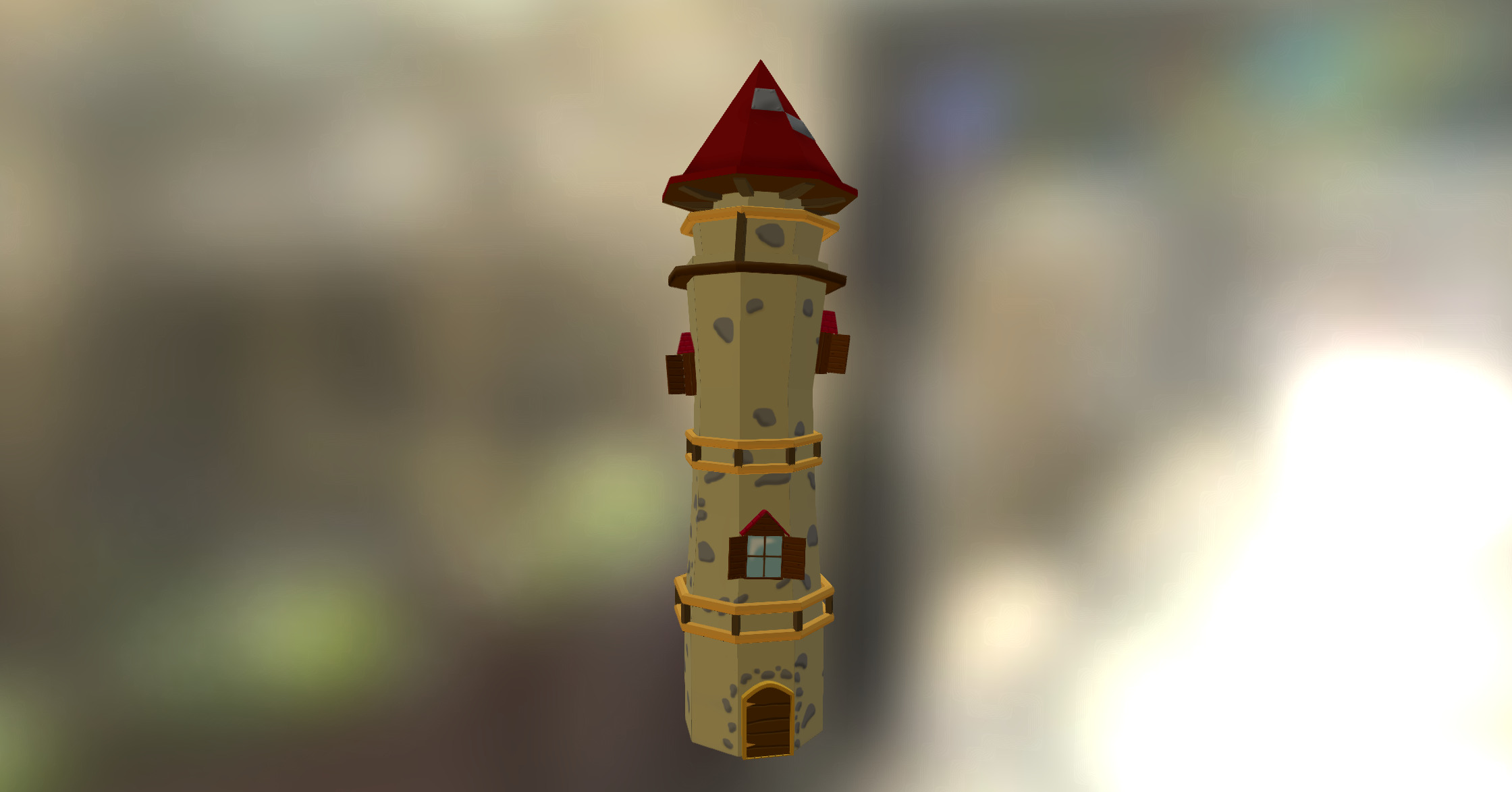Cartoon Tower - 3D model by Frank Dase (@IllFish) [c5e1fca] - Sketchfab