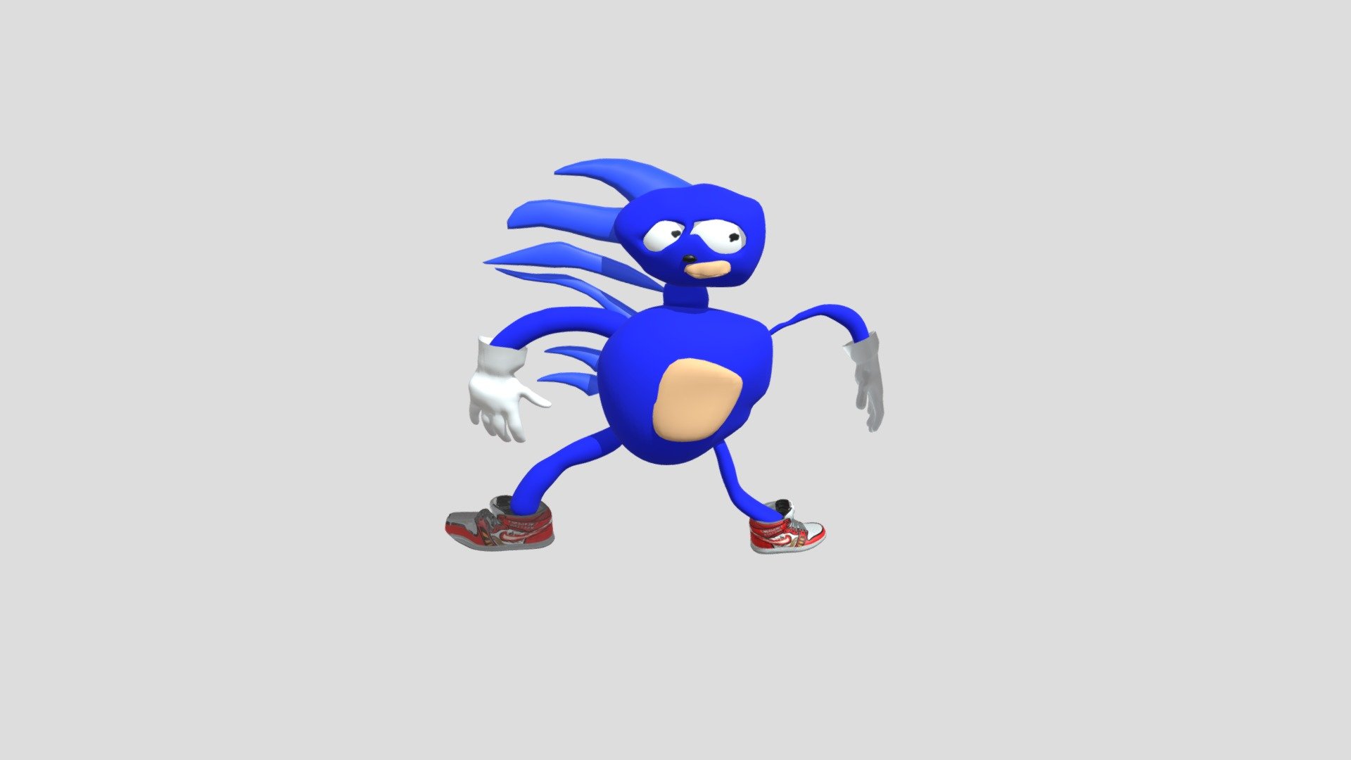 SANIC - 3D model by ikersusus (@219837) [c5e30f1] - Sketchfab