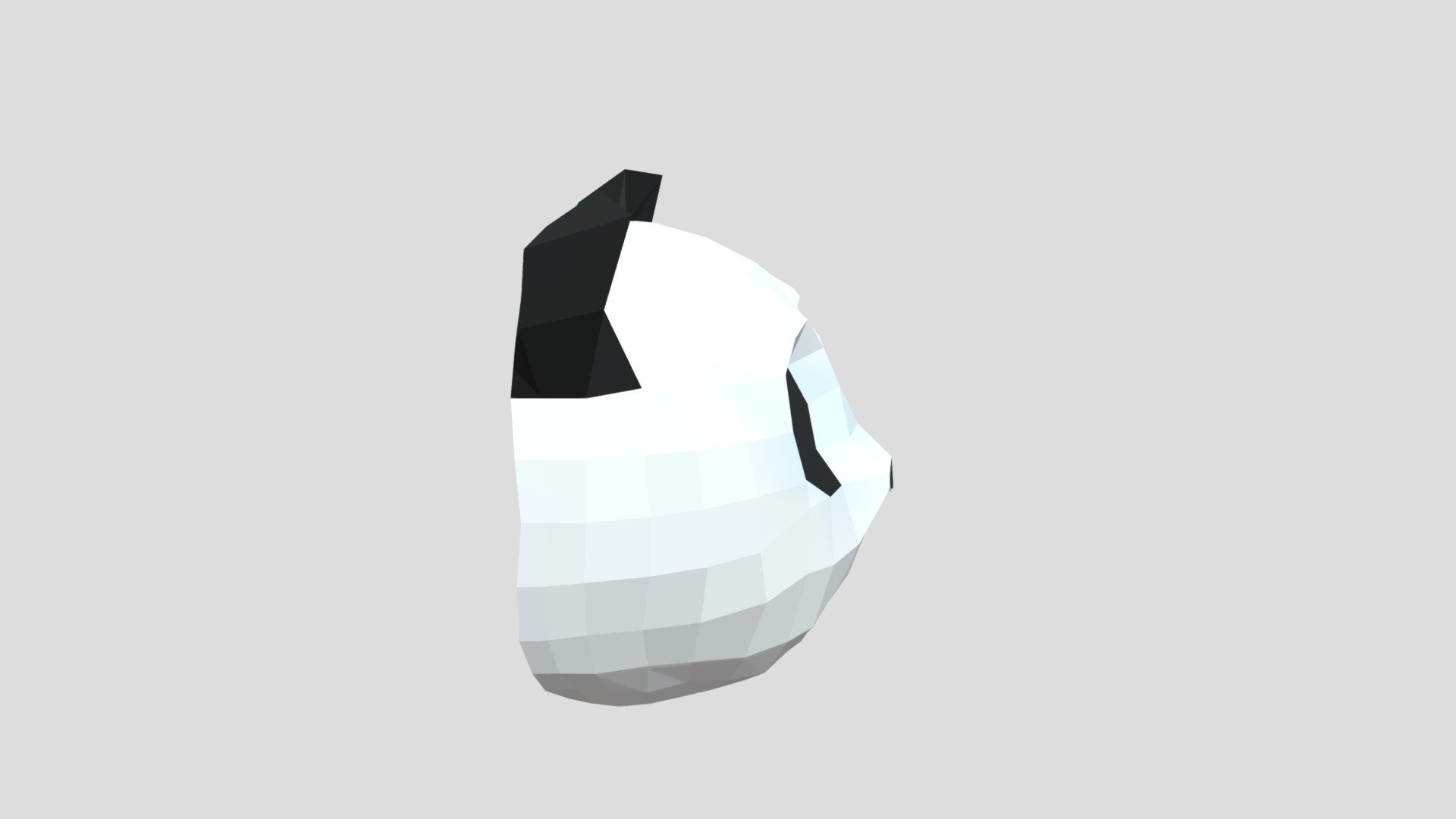 Panda Mask - 3D model by 107b35012 [c5e360d] - Sketchfab