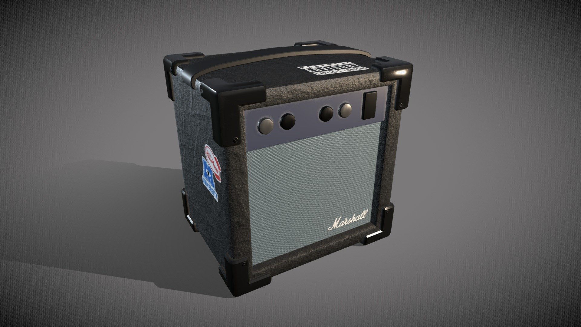 Electric amplifier - 3D model by Cristres [c5e5f4b] - Sketchfab