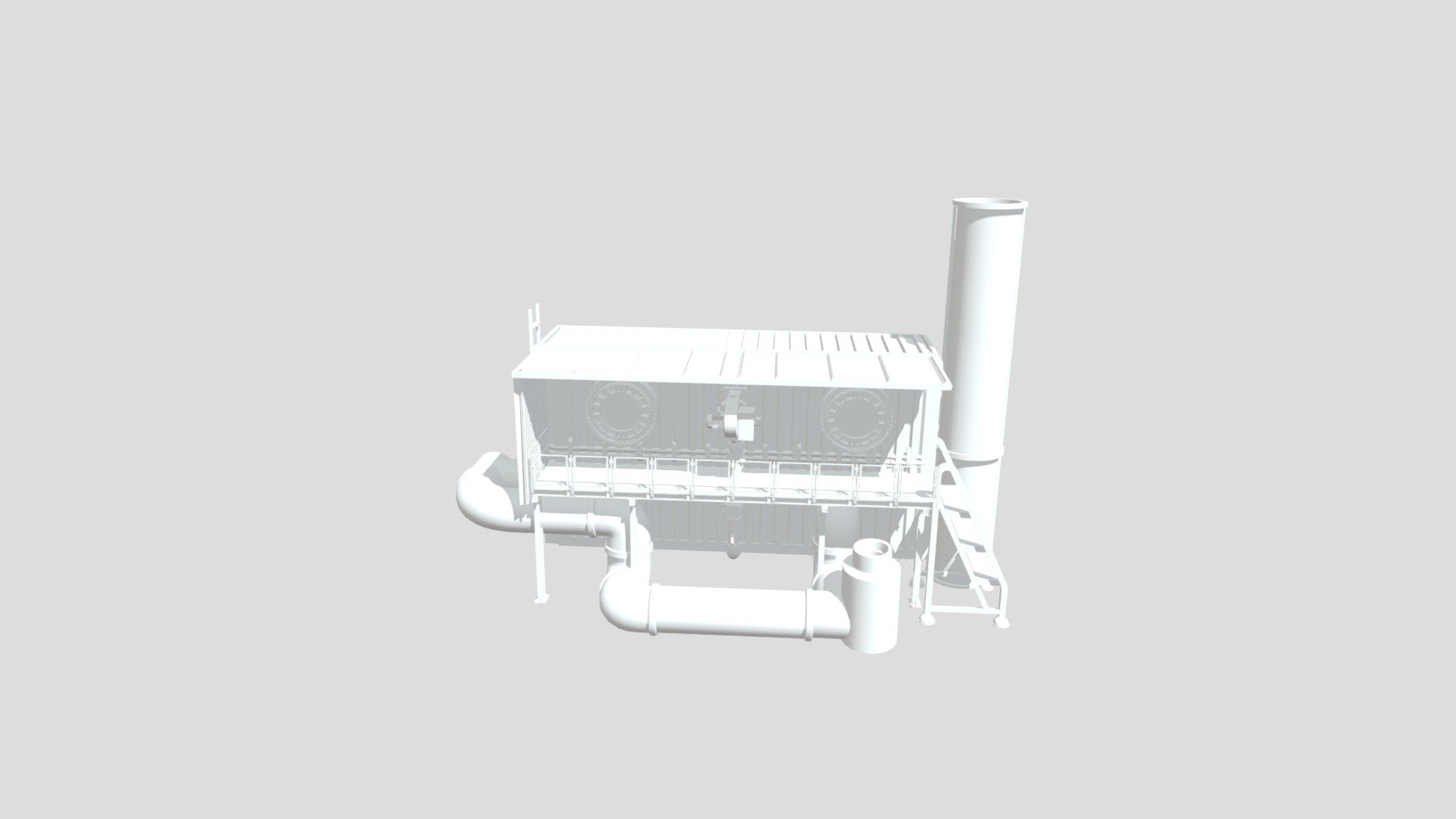 Regenerative thermal oxidizer RTO model 3d - Download Free 3D model by ...