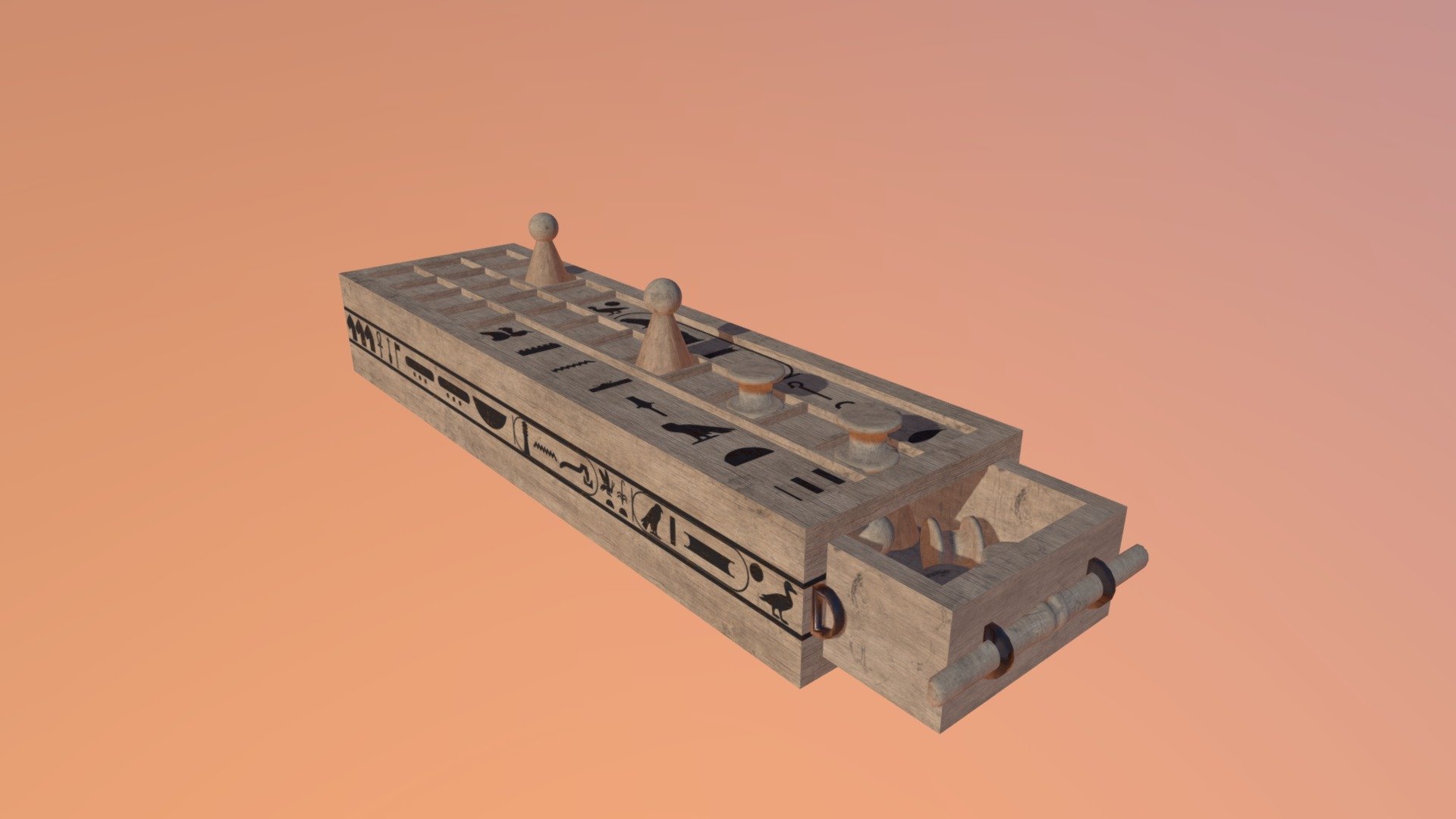 Egyptian game Senet - Download Free 3D model by Fisherowski [c5e72c1 ...