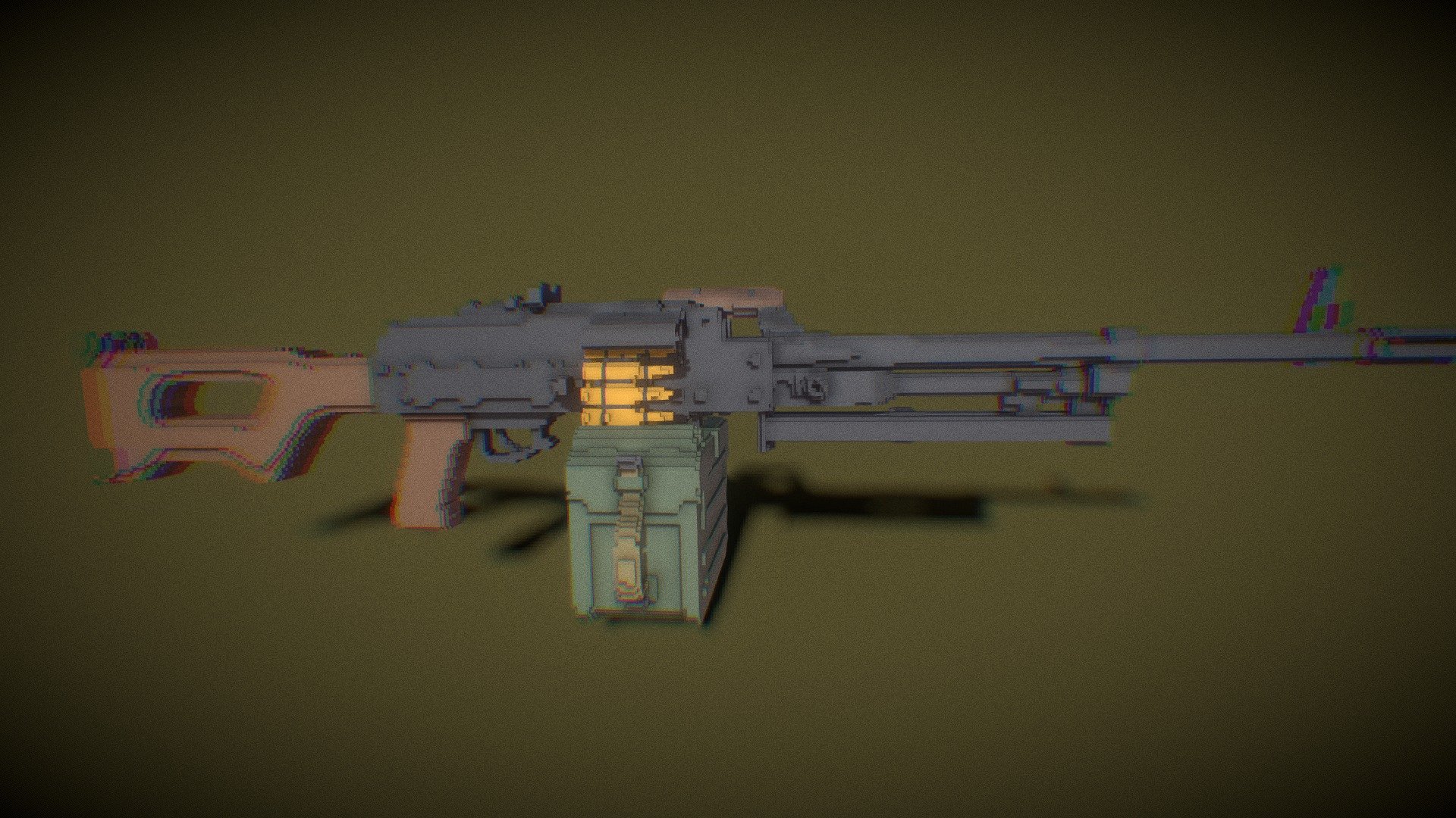 pkm | kalashnikov's 7.62x54mm belt-fed - 3D model by rejante (@rejjy ...